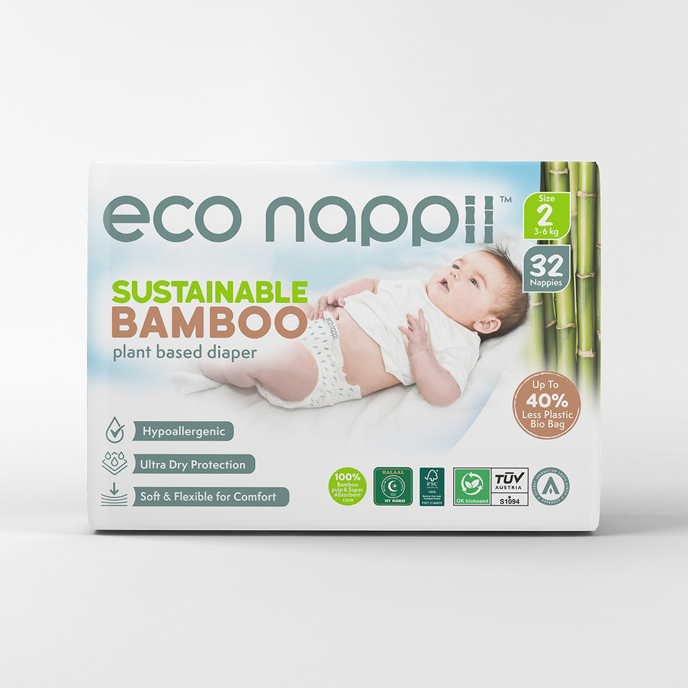 Eco Nappii - Organic Bamboo Plant-Based Diaper | Sustainable Baby Care